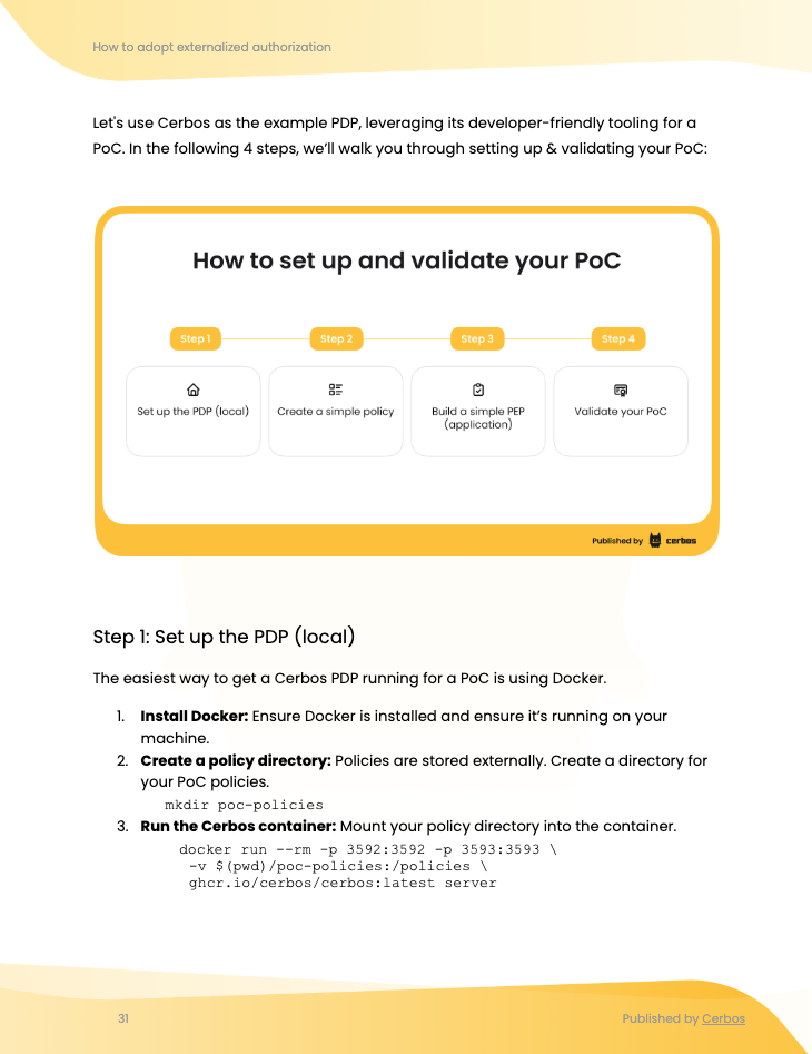 How to adopt externalized authorization